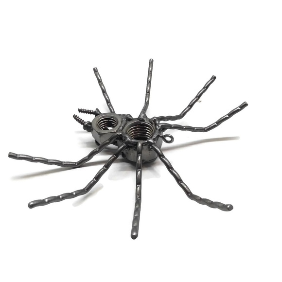 Metal Relic | Accents | Welded Scrap Metal Art Tarantula Spider ...